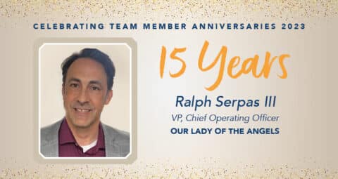 Ralph Serpas Celebrates 15 Years of Service with Our Lady of the Angels ...